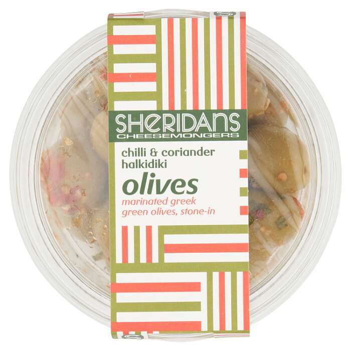 Sheridans Chili & Coriander Halkidiki Olives 200g - Sheridans ...